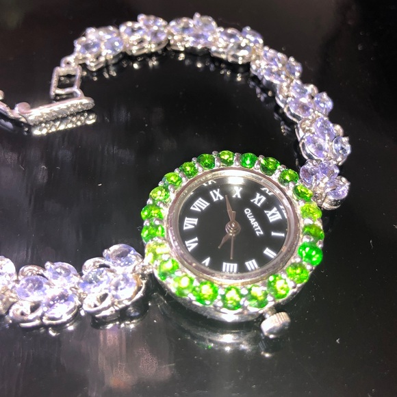 Stamped 925 | Accessories | Beautiful Genuine Tanzanite Chrome Diopside ...